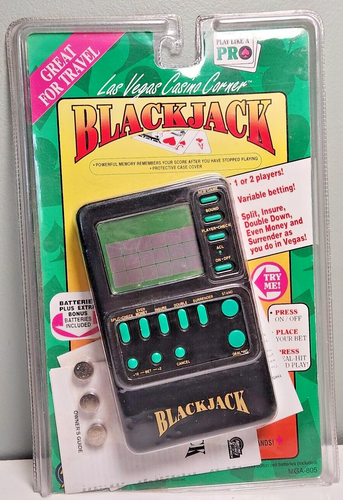 Blackjack Electronic Handheld Game VTG 1994 Micro Games Of America | eBay