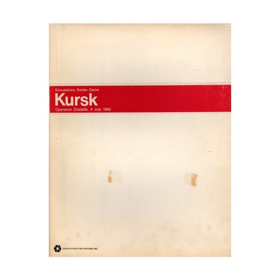 SPI Wargame Kursk (Flat White Box) Tray Fair | eBay