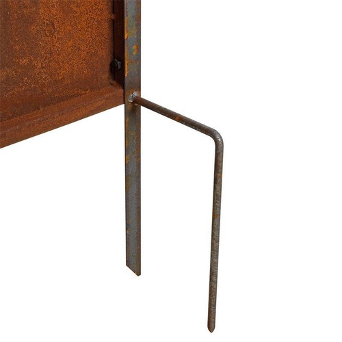 Metall Gartenzaun Sichtschutzwand 170cm Rost Sichtschutz-Element ...