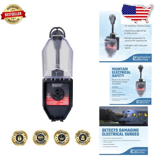 Portable RV Surge Protector 30A with Fault Detection – Protect Your ...