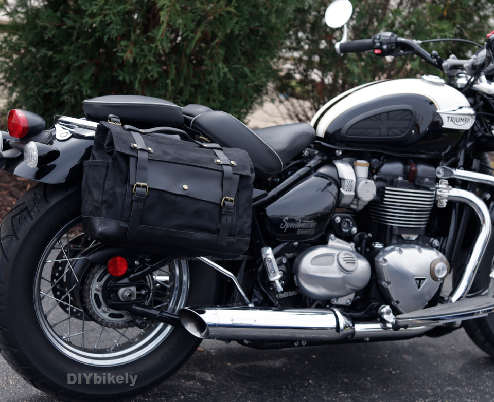 Triumph Speedmaster 2018+ Saddle Bags Luggage with mounts Black Single ...