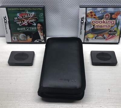 OEM Nintendo DS Travel Case Black Lot W/ 2 Games | eBay