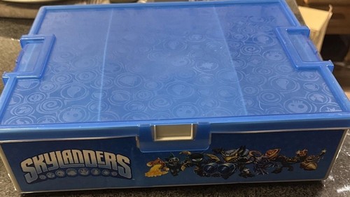 Skylanders Storage Box Case Stackable Activision Collectible Blue Tote ...