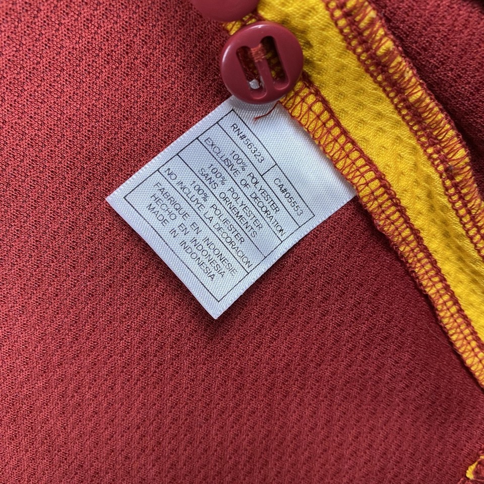 Nike Dri-Fit USc Trojans Polo Shirt Men's XL Red Gold Collegiate Golf ...