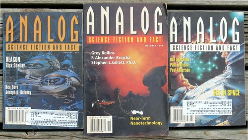 Analog Science Fiction Magazine 3 Issue Lot 1998 January February ...