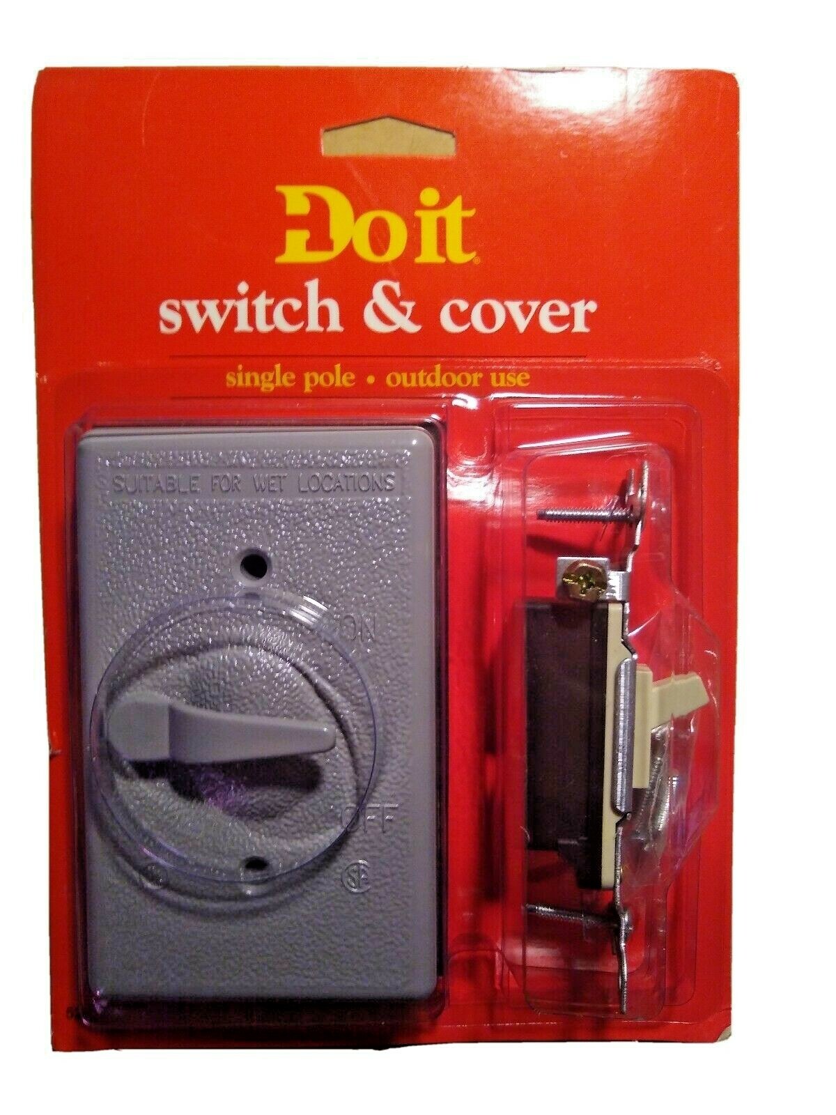 HubbellRaco Single 3 way Gang Weatherproof Toggle Switch Cover Gray ...