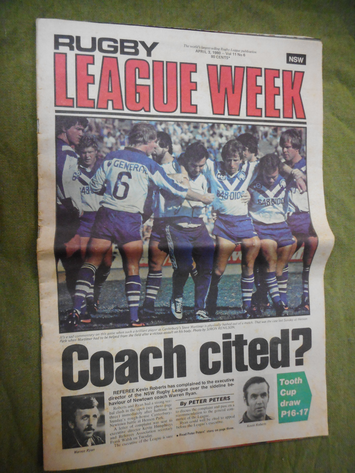 #T111. RUGBY LEAGUE WEEK NEWSPAPER 3/4 1980, CANTERBURY COVER | eBay ...