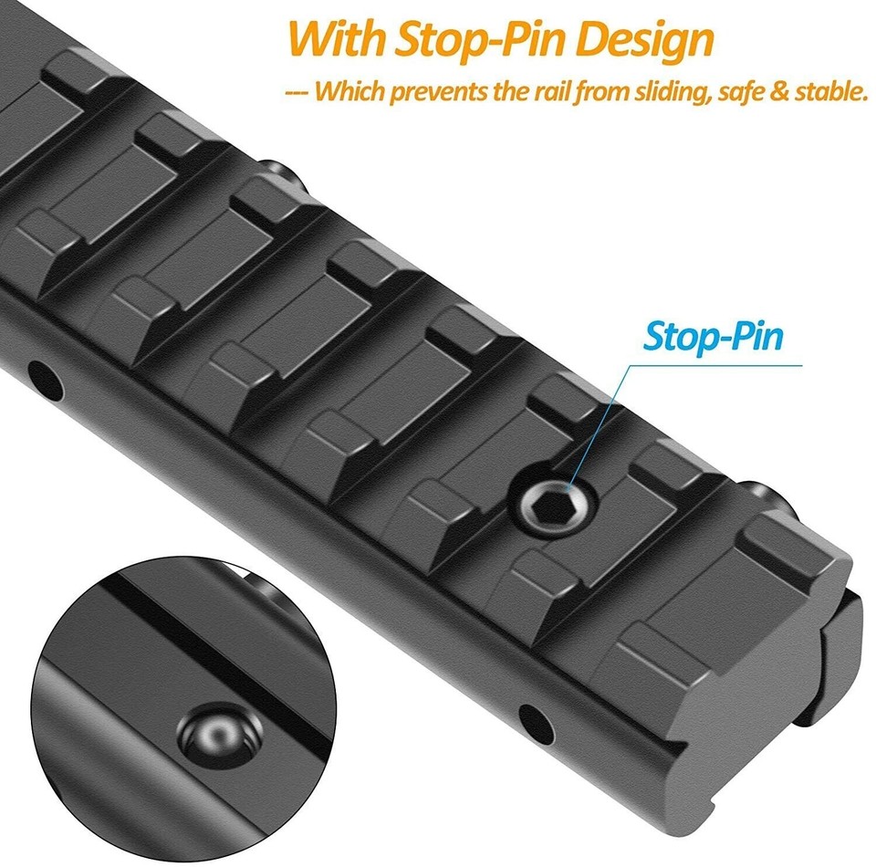 Dovetail Extension Picatinny Rail Adapter 11mm To 20mm Picatinny Rail ...