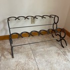 Handmade Horseshoe Wrought Iron Boot Rack Holds 6 Pair Boots Michigan ...