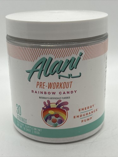 Alani NU Pre-workout 30 Servings Rainbow Candy Preworkout for sale ...