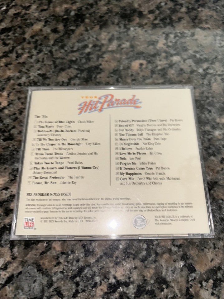 Your Hit Parade: The '50s (CD, Time Life) | eBay