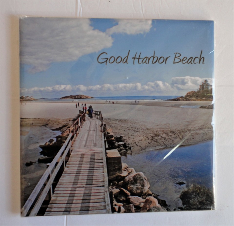 2 New Good Harbor Beach Gloucester MA 6" X 6" Photo Ceramic Cork Trivet ...