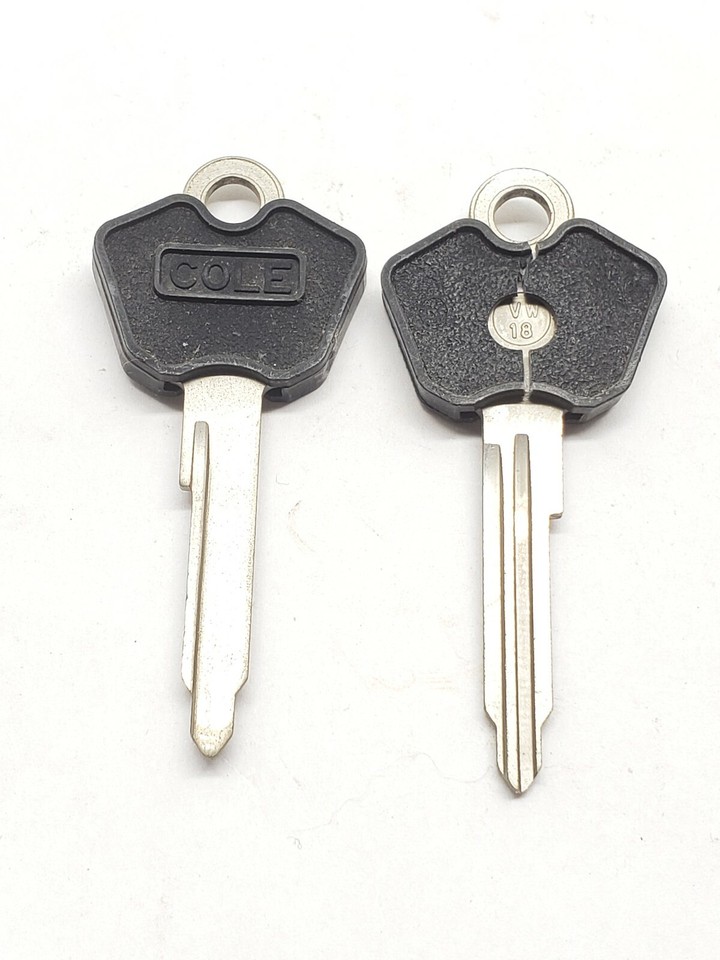 2 cole brand key blanks for volkswagon, automotive, # vw18, locksmith ...