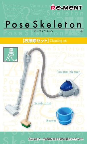 RE-MENT Pose Skeleton Accessory Cleaning Set | eBay