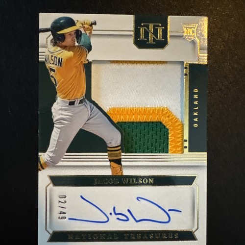 JACOB WILSON 2024 Panini National Treasures Signature Jersey Patch Auto ...