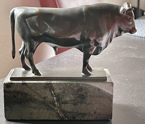 Bronze, „ Dannhäuser Stier“, Skulptur von Jean Eduard, antik um 1920 ...