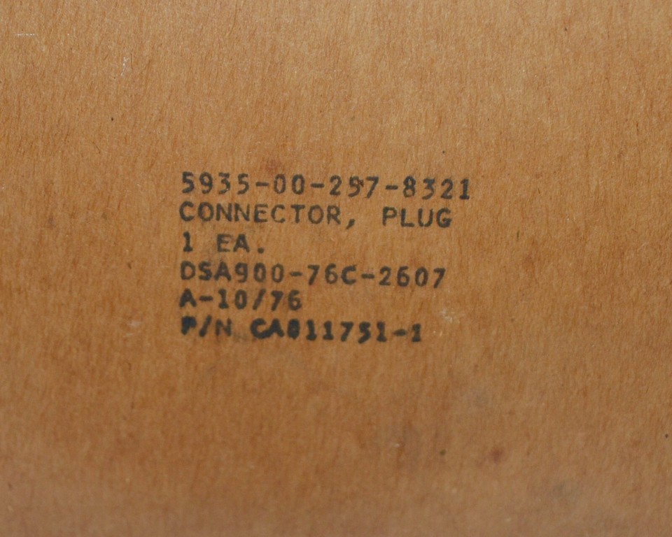 ITT CANNON #11751 #CA11751 Aircraft Battery Connector Plug Nos | eBay