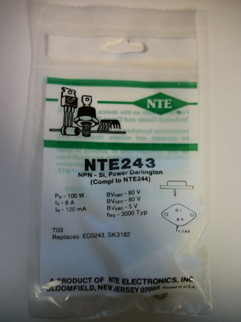 NTE Electronics - NTE228A NTE229 NTE235 NTE236 NTE242 NTE243 NTE244 ...