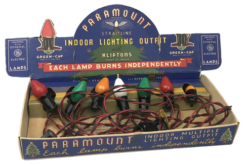 Vtg Raylite Paramount Kliptons Christmas String Lights 1000K No 107 USA ...