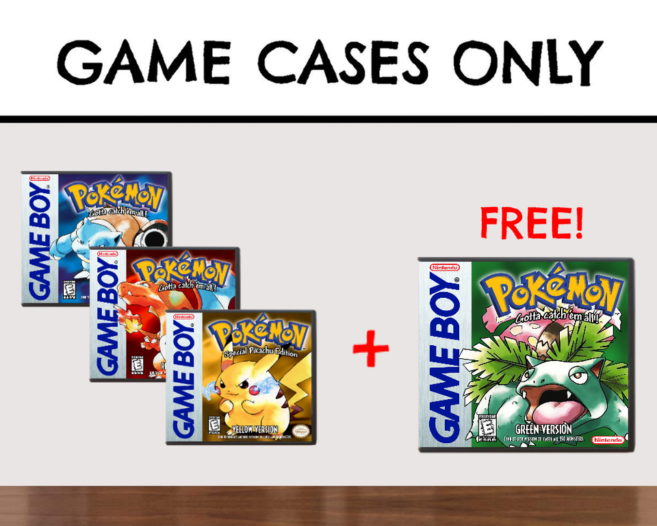 Pokemon RGBY Gameboy CGC Cases [Buy All 3 get Green FREE!] | eBay