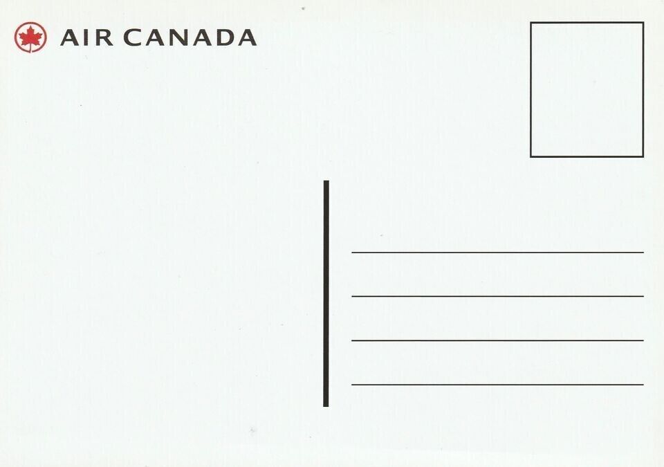 Airline issue postcard - Air Canada Boeing 787 | eBay