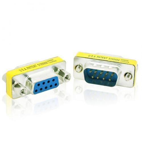 RS232 DB9 Serial Gender Bender Joiner Male Female Adapters for Computer ...