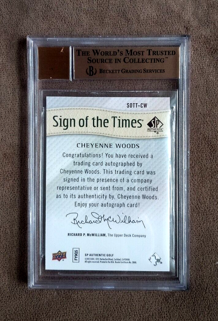 2014 SP Authentic - Sign of the Times Cheyenne Woods #SOTT-CW (AU, RC ...