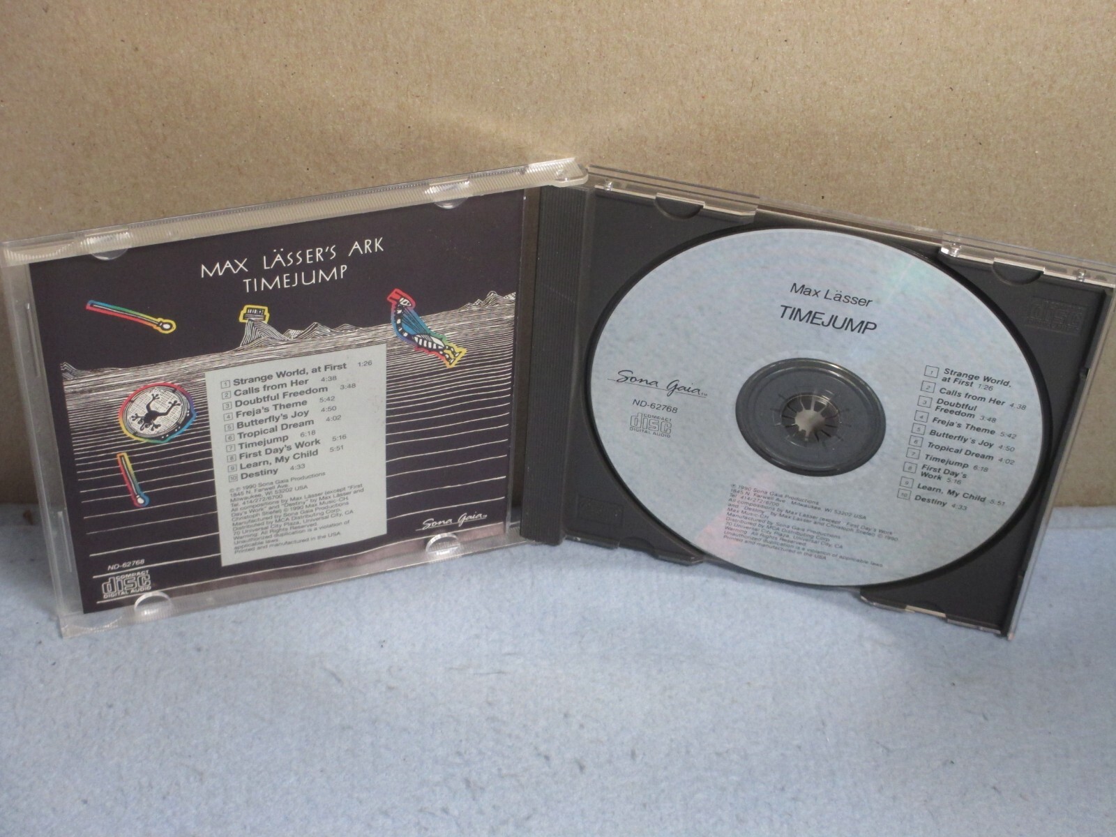 Max Lasser's Ark - Timejump (CD - 1990 - Sona Gala ND-62768 ...