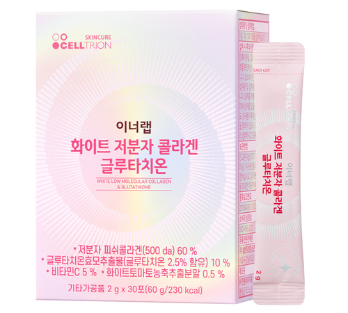Celltrion Inner Lab White Low Molecular Collagen Glutathione 30packs ...