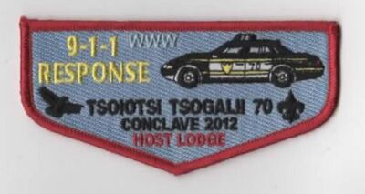 2012 Tsoiotsi Tsogalii Lodge 70 Conclave Flap Old North State Council ...