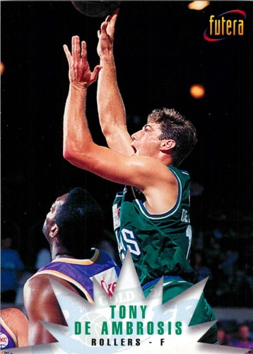 1996 Gold Coast Rollers NBL Basketball Futera Card - Tony De Ambrosis ...