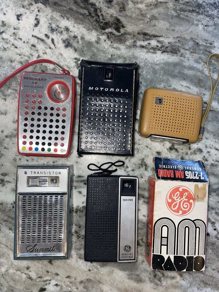 Vtg Handheld Radio Lot 5 Precor Motorola Summit Sergeant GE Am 8 ...