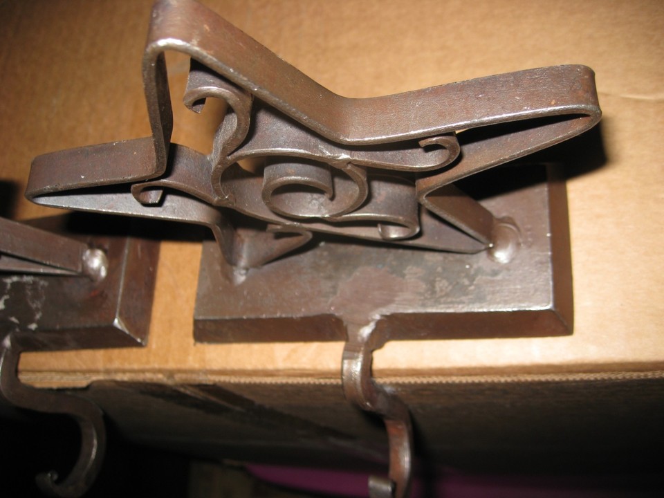 Cast Iron Black Stars Set of 2 Holiday Christmas Stocking Holders ...