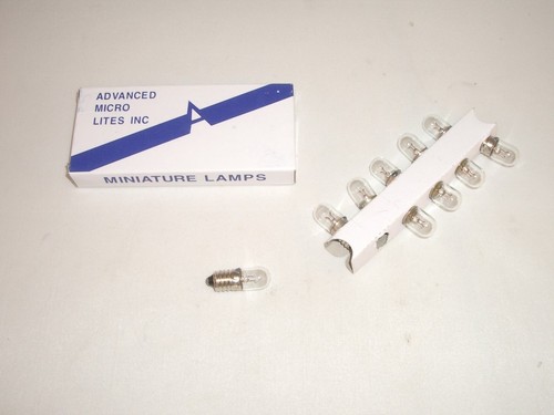 CED P-46 INDICATOR INCANDESCENT LAMP TYPE 46 6.3VDC BULB SCREW BASE 10 ...