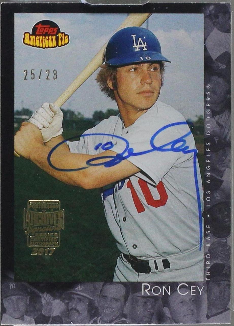 2017 Topps Archives Postseason Signature Edition Buybacks - Ron Cey ...