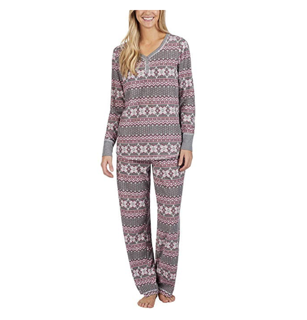 Nautica Women’s Textured Stretch Microfleece 2piece Pajamas Set XXL ...