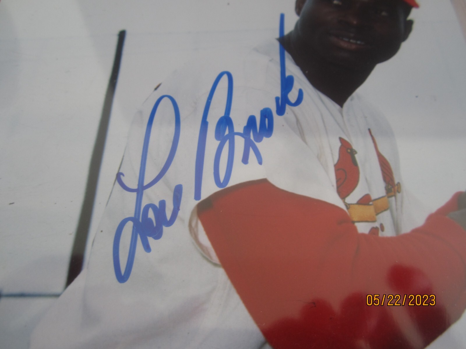 Lou Brock Autographed Signed 8x10 Photo St. Louis Cardinals Auto HOF | eBay