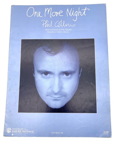 PHIL COLLINS "ONE MORE NIGHT" SHEET MUSIC-PIANO/VOCAL/GUITAR/CHORDS ...