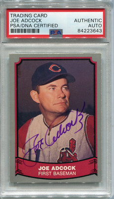 Joe Adcock Autographed 1988 Pacific Card #31 (PSA) | eBay