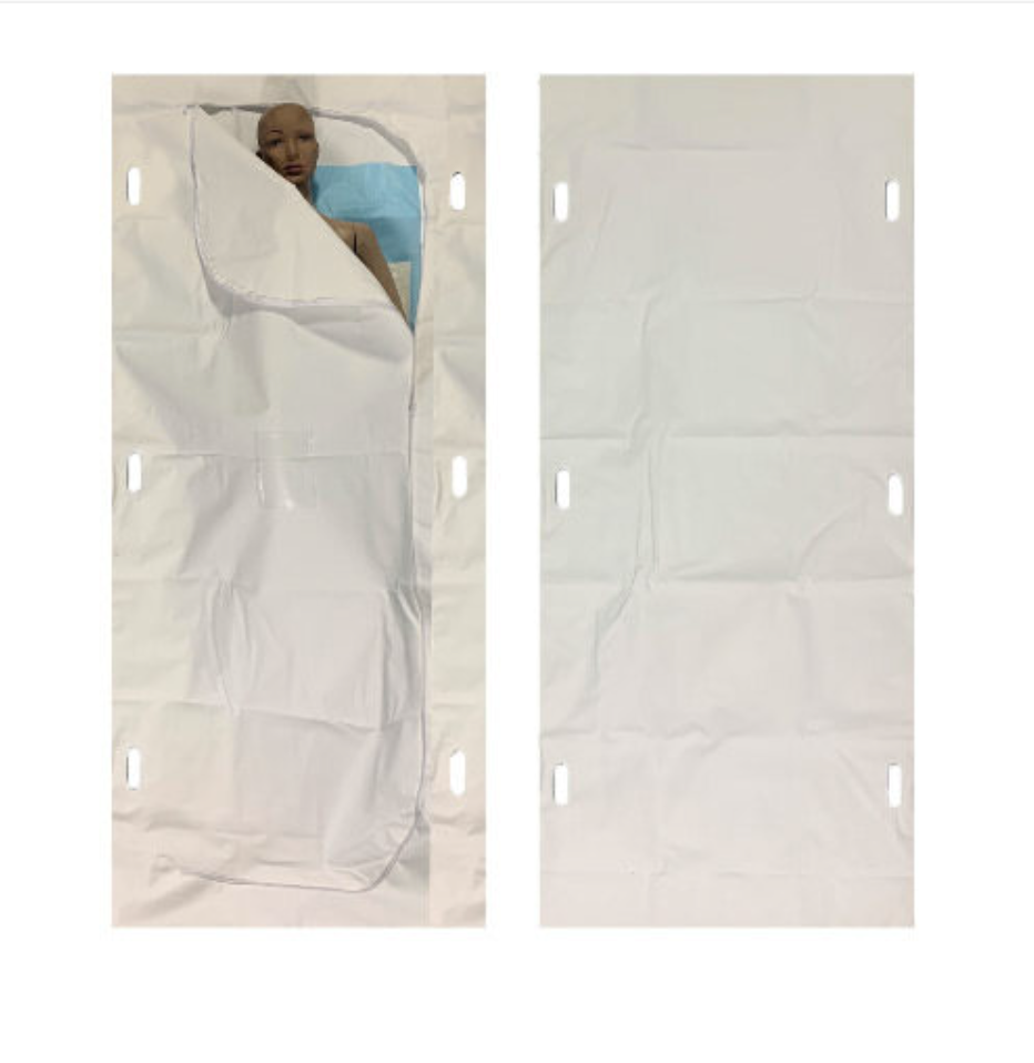 Post Mortem Body Bag With Inner Pad 16 Mil Thick 6 Handle Chlorine Free ...