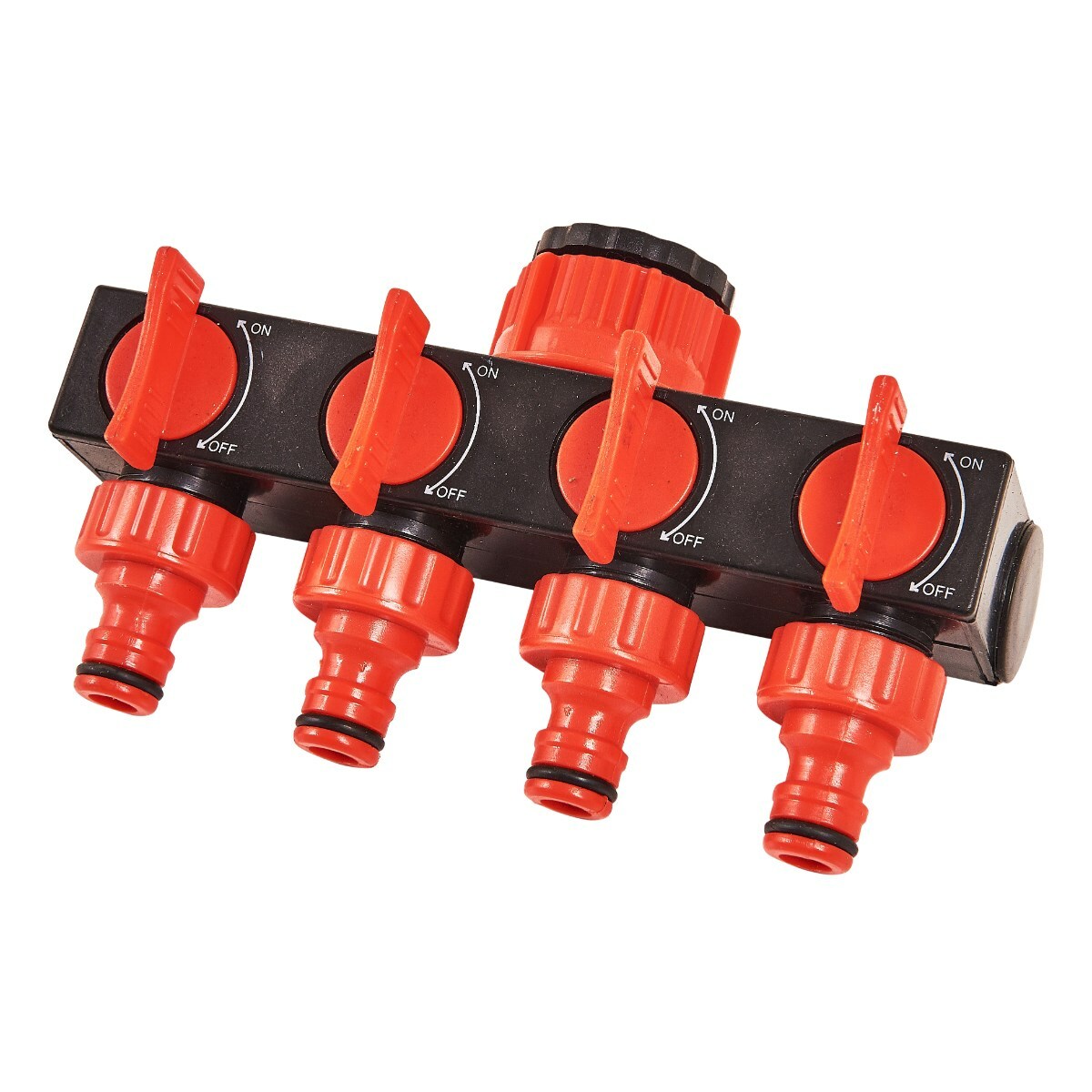 4 Way Tap Connector Garden Manifold Hose Pipe Splitter Adapter Water ...