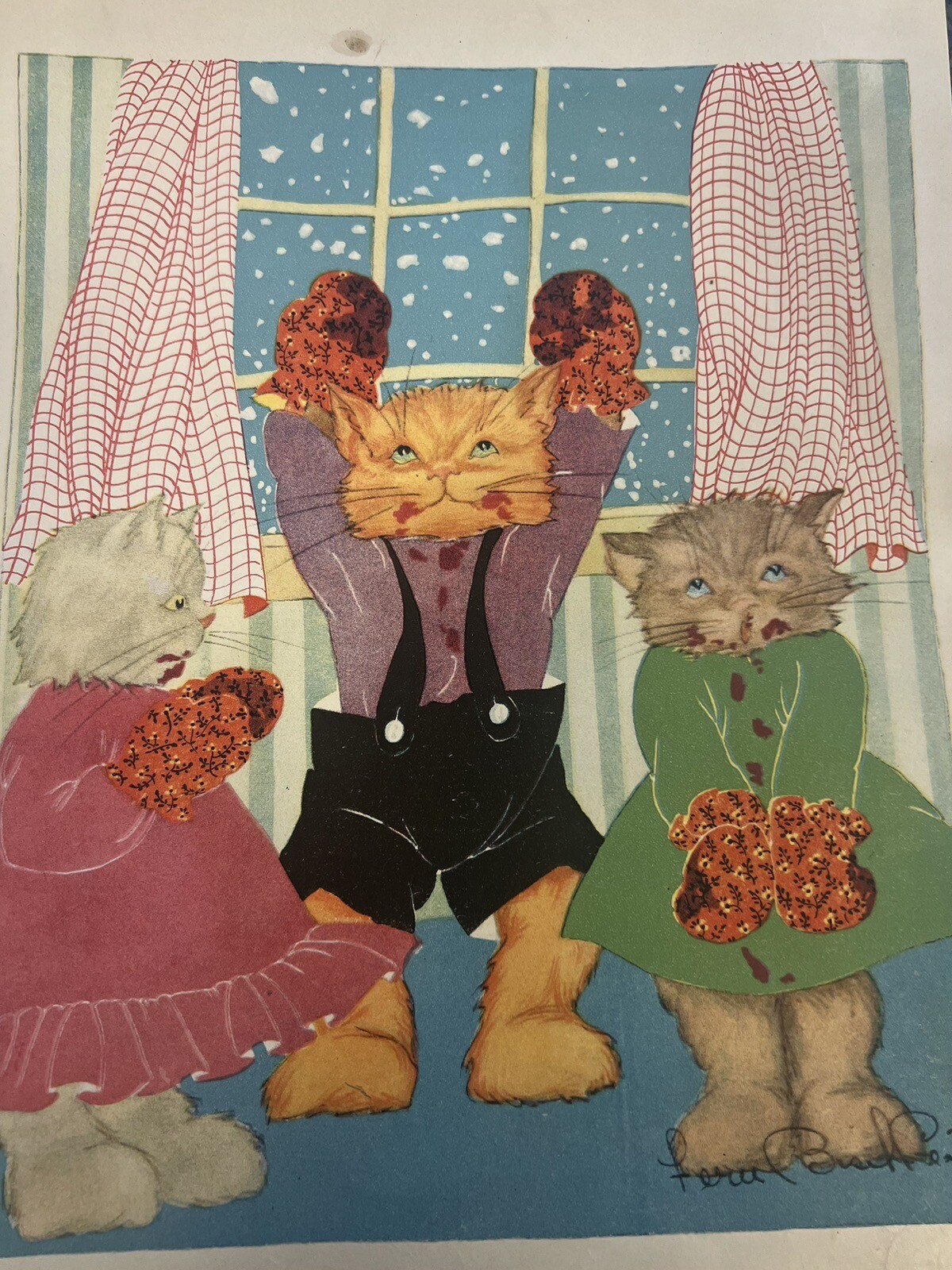Vintage Cat Prints (Three Little Kittens) | eBay