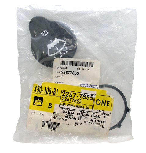 GM Windshield Washer Fluid Reservoir Cap 22677855 OEM for sale online ...