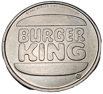 1982 BURGER KING TOKEN-FREE BREAKFAST BEVERAGE-MS 32mm-ALUMINUM-FREE ...