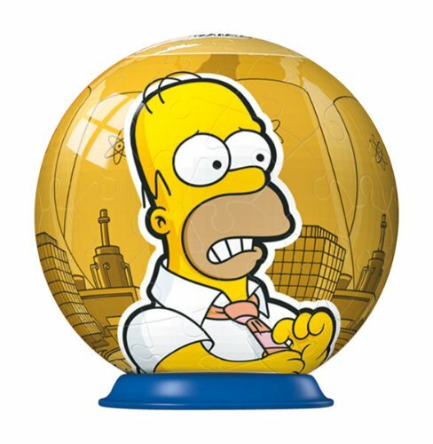 Ravensburger Disney puzzleball Simpsons Homer Bart Maggie Lisa Marge ...