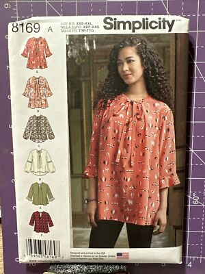 Simplicity Pattern 8169 Ms Loose-Fit Tunics or Top w/Sleeve Variations ...