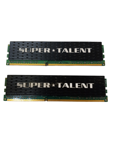 SUPER TALENT 4GB 2x2GB DDR3-1333MHz RAM WA133UB2G9 Black Heatsink CL9 ...