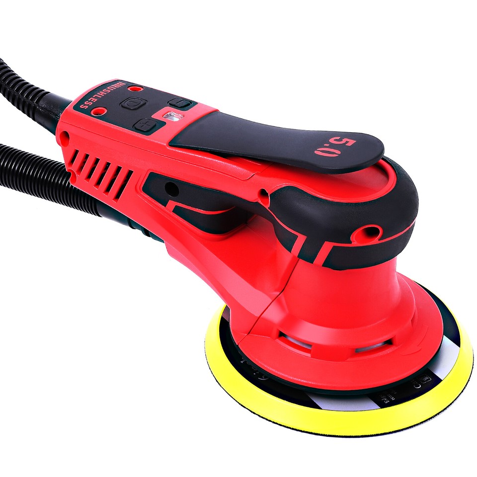 6" Electric Random Orbital Sander, Brushless Motor 350W 10000 RPM with ...