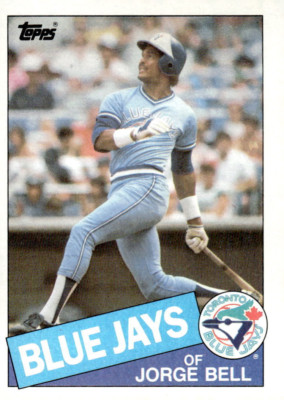 1985 Topps #698 Jorge Bell - Toronto Blue Jays | eBay