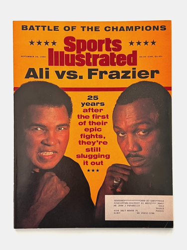 Vintage September 30 1996 Sports Illustrated Muhammad Ali Joe Frazier ...